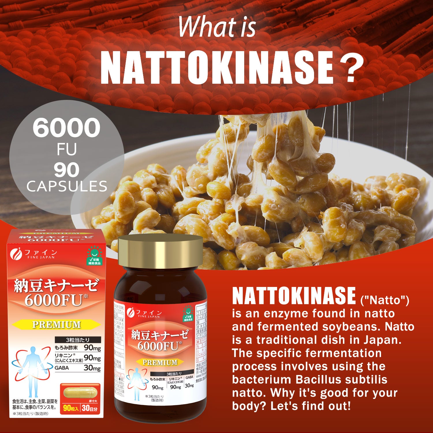 Best-Selling Nattokinase Assortment Set (2000FU, 4000FU, 6000FU) | FINE ...