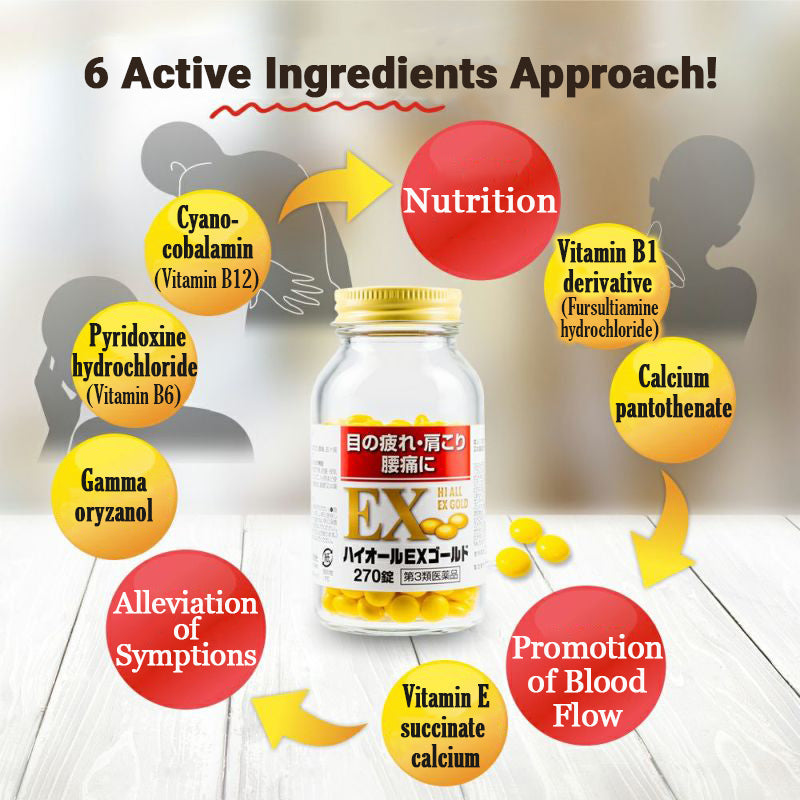 Hi All EX Gold for Eye Fatigue and Joint Supplement (270 Tablets) by F ...